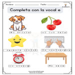 Actividades con la vocal e