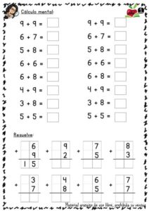 Cuadernillo práctico suma con llevadas