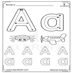Cuadernillo de trazos de letras, números y palabras para preescolar 2 a ...