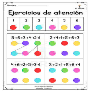 Ejercicios de atención y concentración para niños
