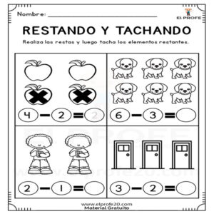 Cuadernillo de ejercicios de resta