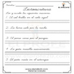 Cuadernillo leo y escribo oraciones (Lectoescritura) en cursiva