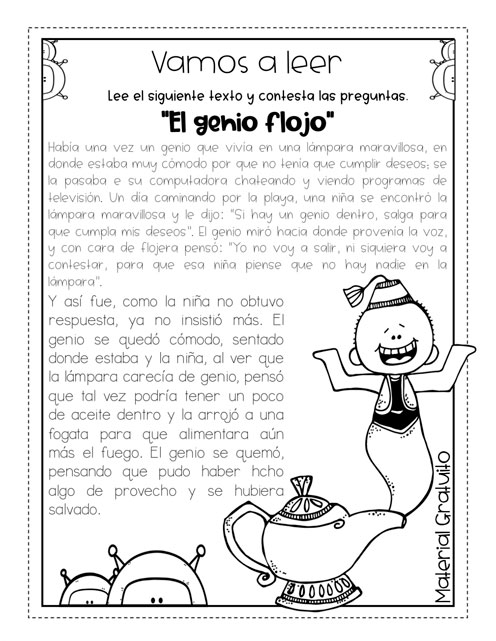 Cuadernillo de repaso de español para primer grado