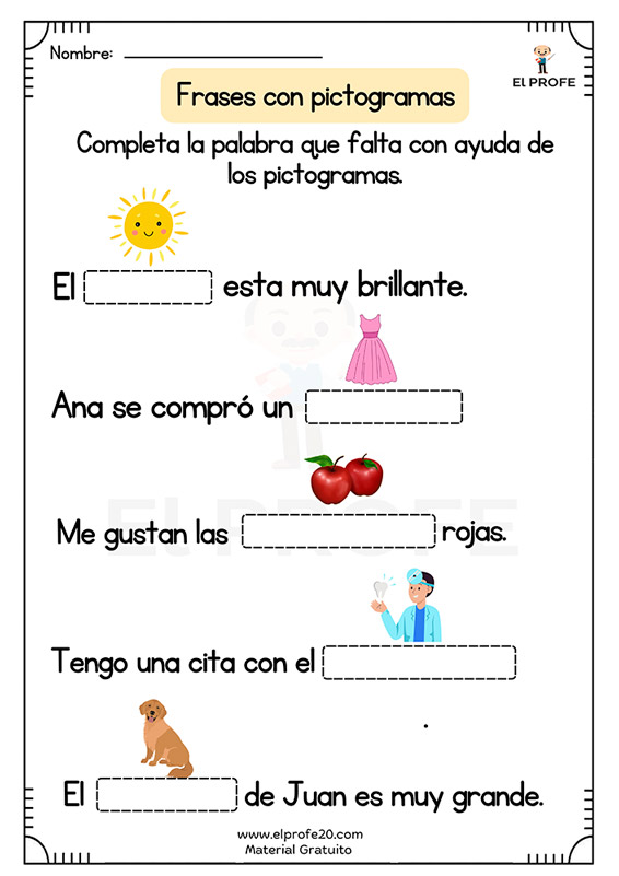 PICTOGRAMAS PARA NINOS PARA IMPRIMIR - Educational Images | Picstank