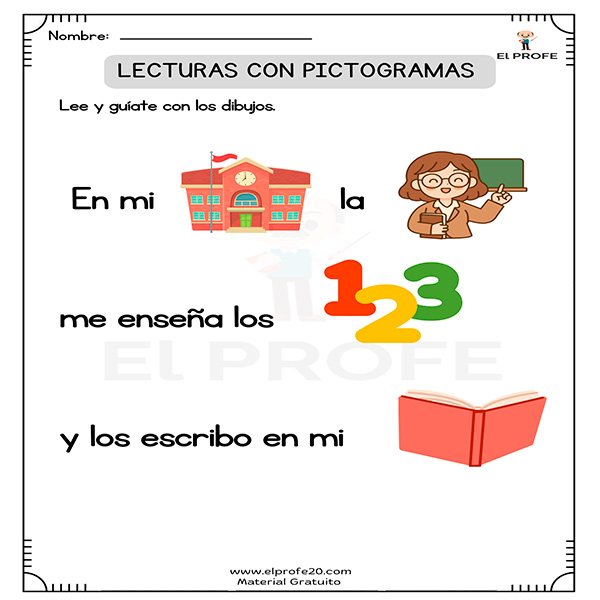 Lecturas infantiles con pictogramas