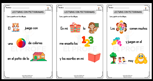 Lecturas infantiles con pictogramas