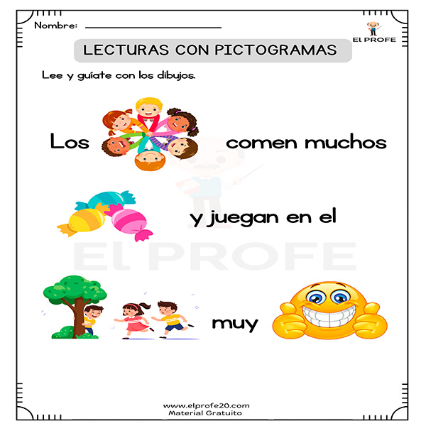 Lecturas infantiles con pictogramas