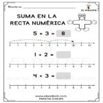 Fichas sumas en la recta numérica