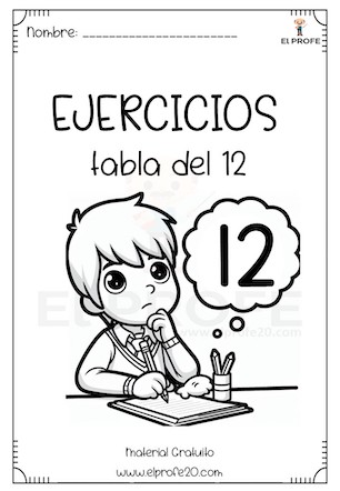 Tablas de multiplicar | Elprofe20.com