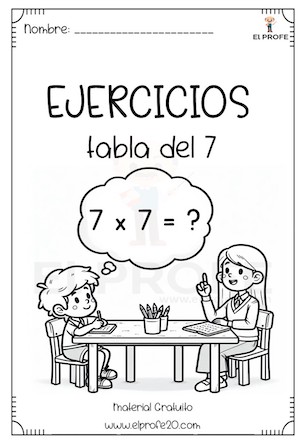 Tablas de multiplicar | Elprofe20.com